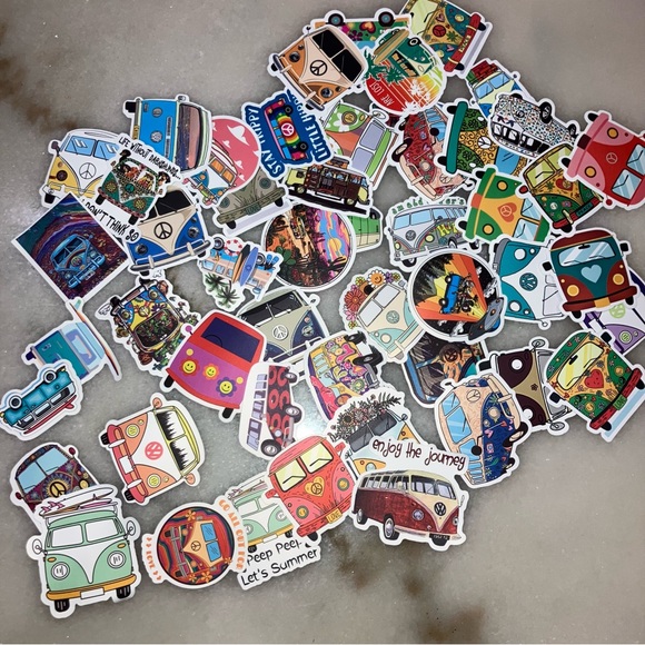 Office | Set Of 25 Vw Bus Stickers | Poshmark